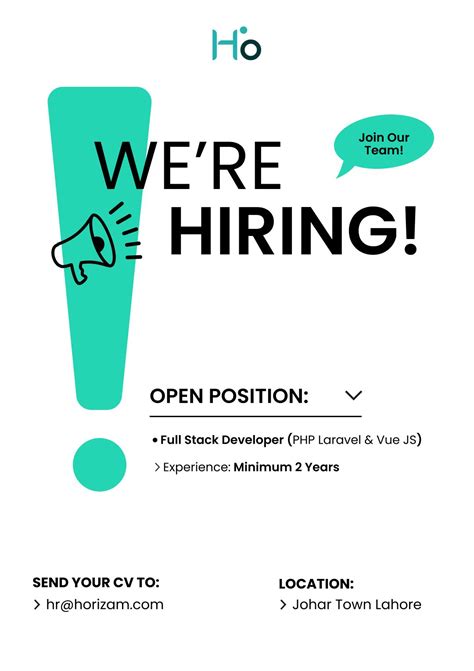 Horizam On Linkedin Job Title Full Stack Developer Php Laravel And Vuejs Location Johar