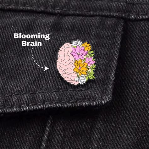 Mental Health Pins Brain Etsy
