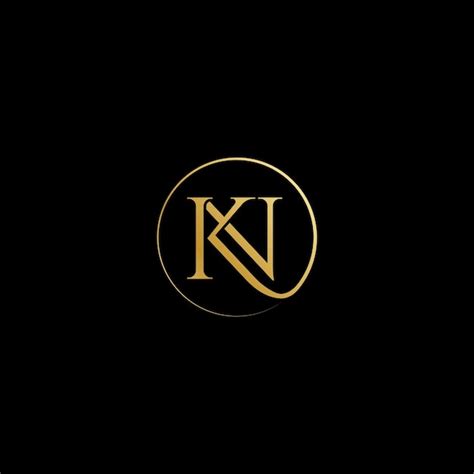 Logo Kn Vecteur Premium