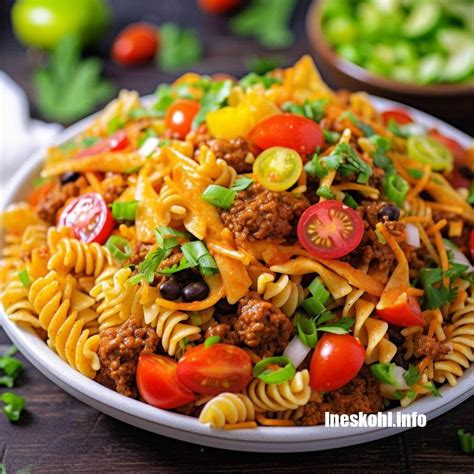 Taco Pasta Salad Ineskohl Kitchen