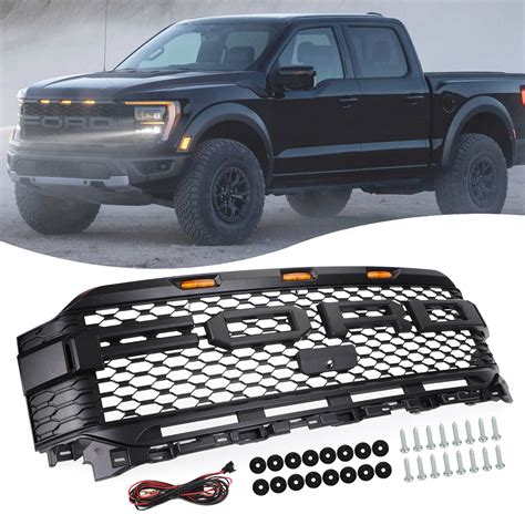 Ford F150 2021 2023 Raptor Replacement Abs Front Bumper Grille Grill W