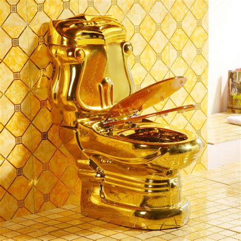 Compact Plain Gold Toilet Royal Toiletry Global