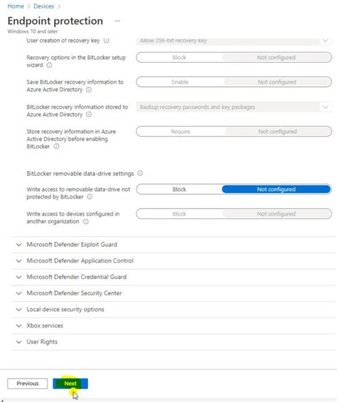 Configuring And Deploying Bitlocker Policies On Client In Intune