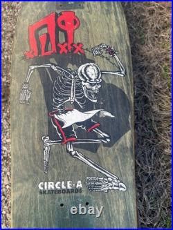 Vintage Old School D I Punk Band Circle A Skateboard Deck Promo 1980s