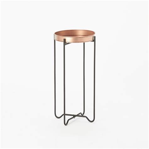 Copper Side Table Copper Side Table Tray Table Side Table