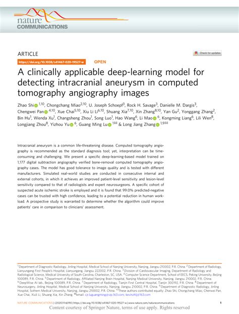Pdf A Clinically Applicable Deep Learning Model For Detecting