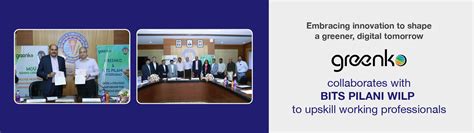 Greenko Partners With Bits Pilani Wilp To Enhance Workforce Development