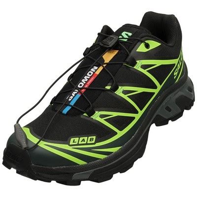 Salomon Xt 6 Unisex Running Trainers In Black Green 105 Uk Ebay Uk