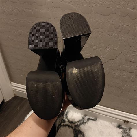 Dolls Kill Thigh High Latex Boots Size Never Worn Depop