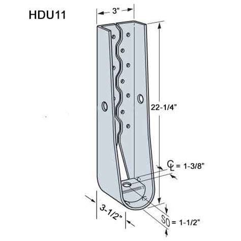 Simpson Hdu11 Sds25 Holdown With Sds Screws