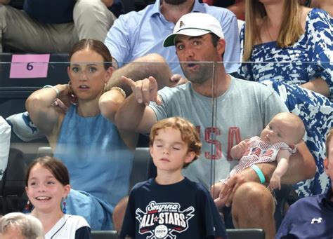 Scottie Scheffler Brings Son Bennett To 2024 Paris Olympics Us Weekly