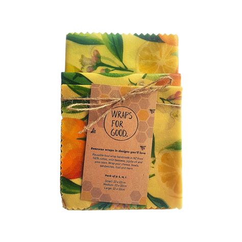 Buy Beeswax Reusable Food Wraps 3 Pack Citrus Shop At The Airpoints