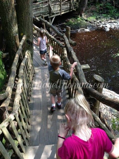 Hiking At Bushkill Falls In The Pocono Mountain Pennsylvania