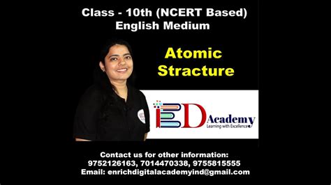 Atomic Stracture 1 Class 11th Chemistry By Nirali Madam From Ed Academy Youtube
