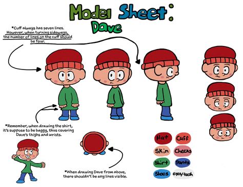 Dave Model Sheet By Mjones2120 On Deviantart