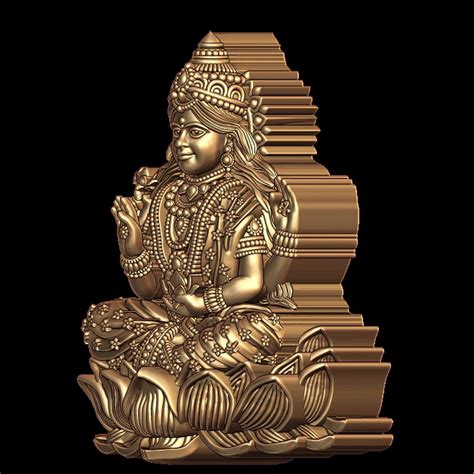 Devi Lakshmi 3d Model Stl File
