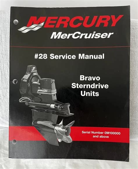 Mercury Mercruiser 28 Service Manual Bravo Sterndrive Units 90 863160