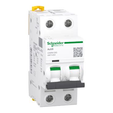 A9f74263 Ic60n Miniature Circuit Breaker 2p 63a C Curve
