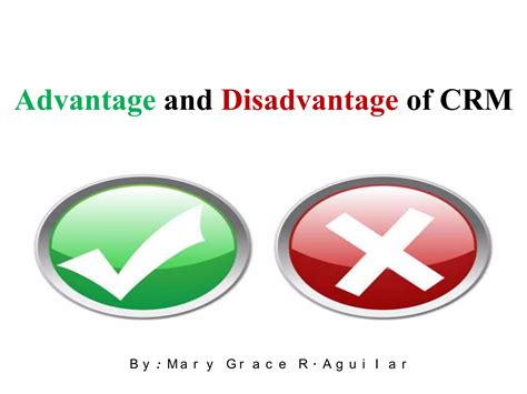Advantage And Disadvantage Of CRM PPT
