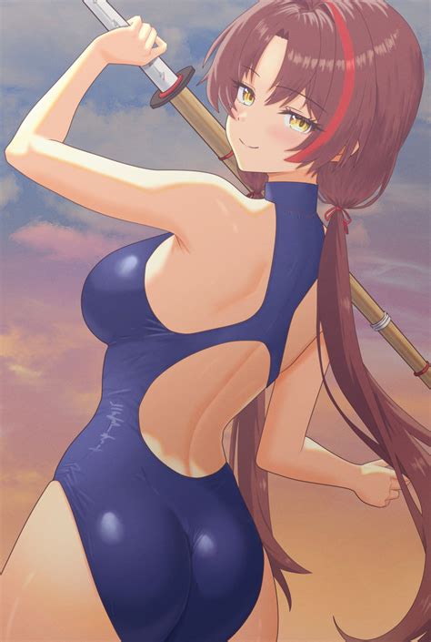 Konjou Adin Epic Seven Epic Seven Absurdres Highres 1girl Arm Up Armpits Ass Back