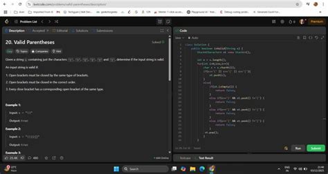 Leetcode Java Stack Codingchallenge Interviewpreparation Itjob