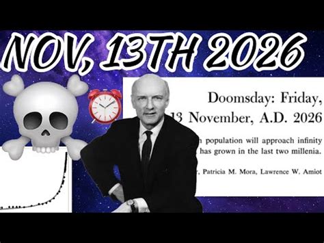 Why Did He Predict The End Of The World On November 13th 2026 Youtube