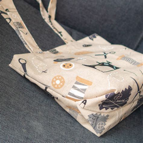 Tuto Couture Facile Et Patron Pdf Gratuit Dun Tote Bag Avec Fond