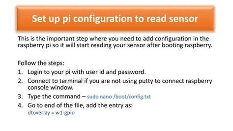 Temperature Sensor With Raspberry Pi PPTX