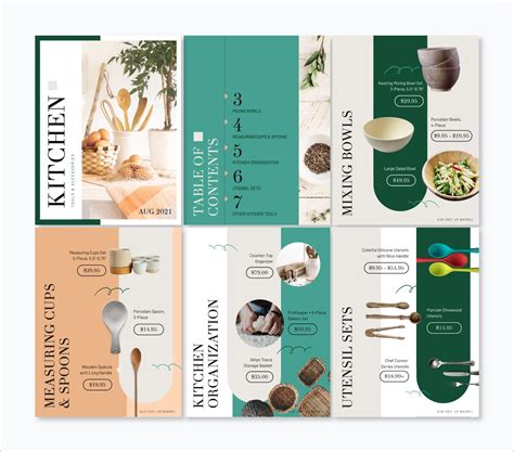 Jewelry Product Catalog Template Printable