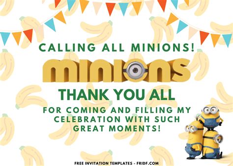 Free Canva Template Festive Carnival Minions Birthday Party Kits