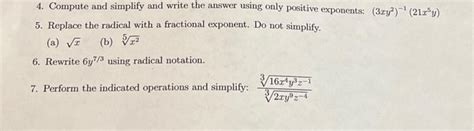Solved Compute And Simplify And Write The Answer Using Chegg