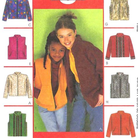 Girls Jacket Pattern Etsy