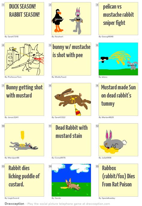 Duck Season Rabbit Season Drawception