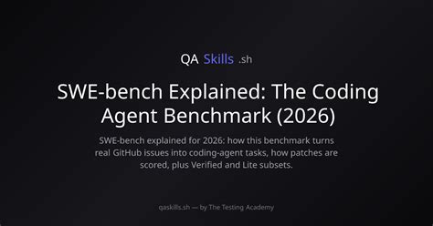 Swe Bench Explained The Coding Agent Benchmark 2026 Qaskillssh