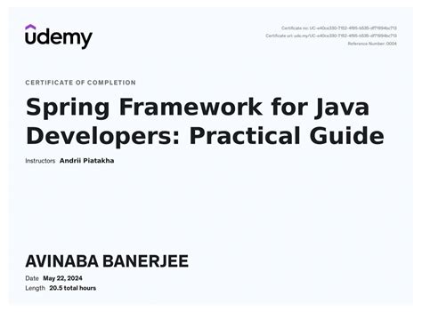 Avinaba Banerjee On Linkedin Java Udemy Springframework