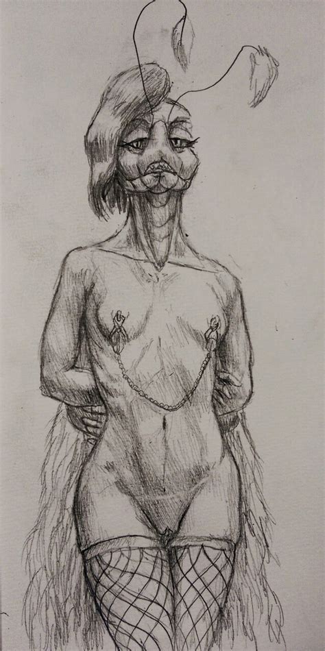 Rule 34 2016 Antennae Anthro Areola Arthropod Breasts Chirasul Clothing Female Hair Hi Res