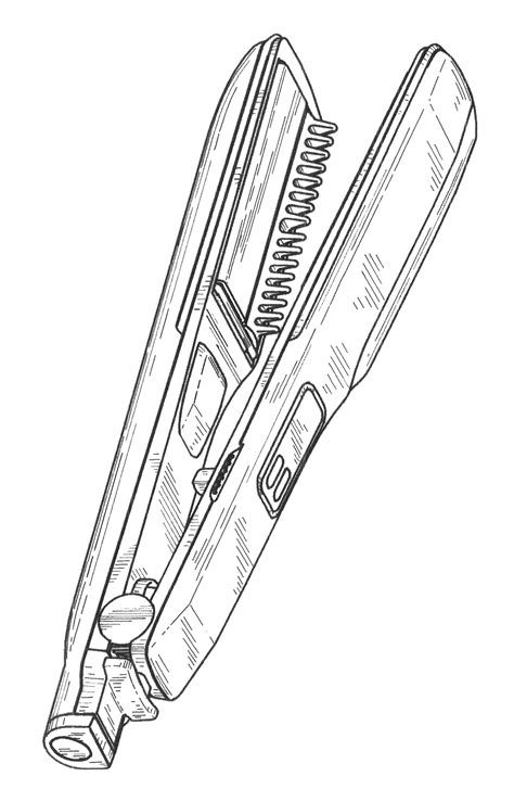 How To Draw A Hair Straightener At Dawn Millwood Blog