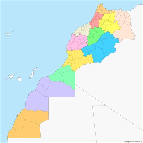 Marruecos Mapa Geografico