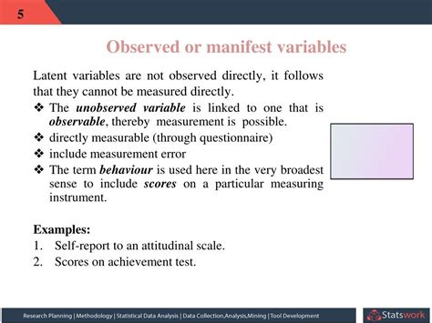 Ppt Lecture 2 Latentmanifestobserved Variables Using In Sem Analysis