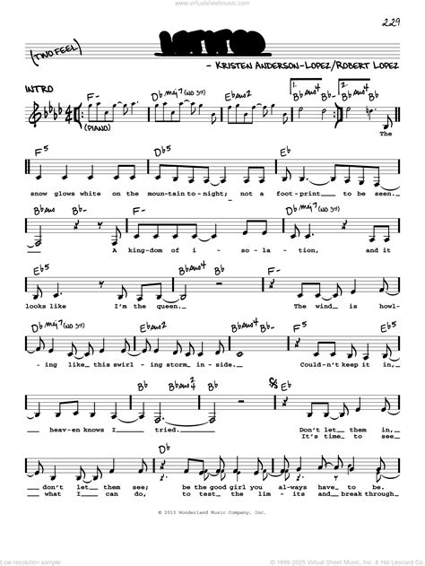 Frozen Let It Go Lyrics To Print