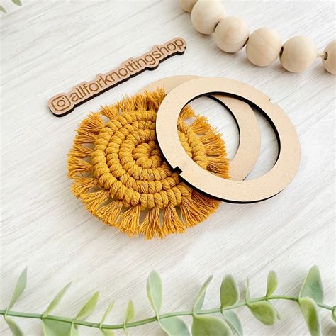 Macrame Coaster Fringe Cutting Tool Fringe Stencil Cutter Coaster