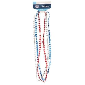 View Metallic Patriotic Necklaces 32 In