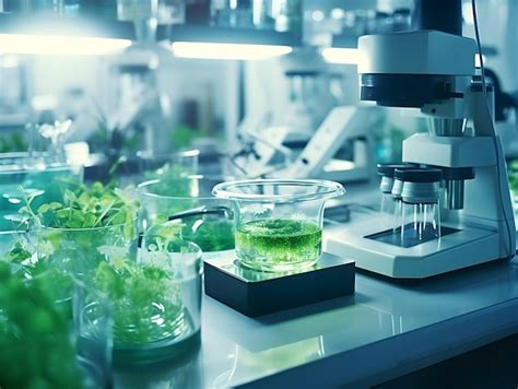 Premium Photo Experimental Research On Biotechnology And Dna Smart Farming And Agriculture