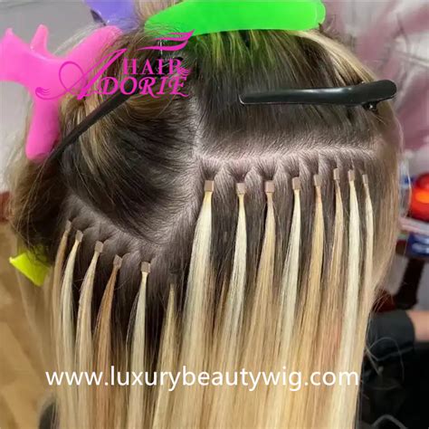 Human Hair Micro Loop Ring Extension Luxury Beauty Wig