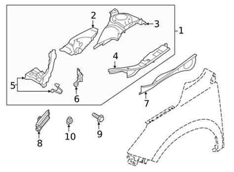 Subaru Forester Body Parts Diagram