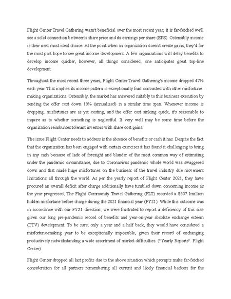 Problem Analysing Assignment Flight Center Travel Gathering Wasnt Beneficial Over The Most
