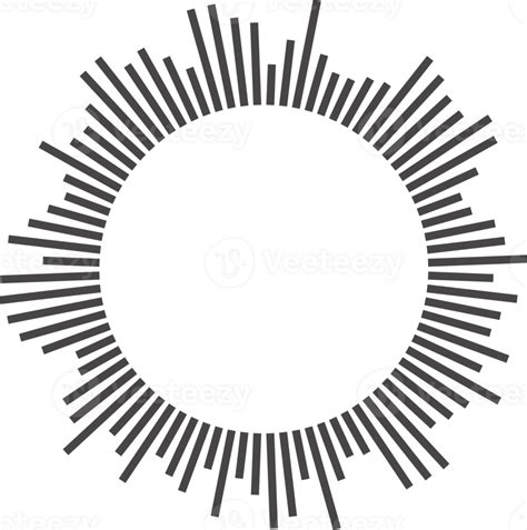 Circle Sound Wave Circular Music Audio Round Radial Graphic Of Voice