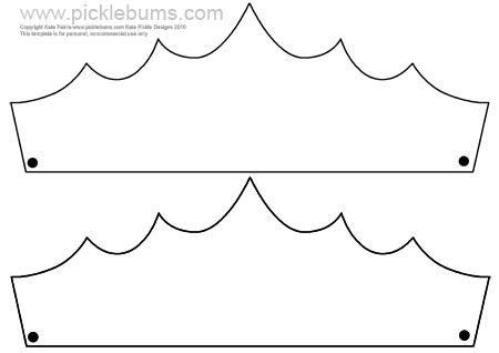 Make A Tiara Felt Crown Crown Template Crown Pattern