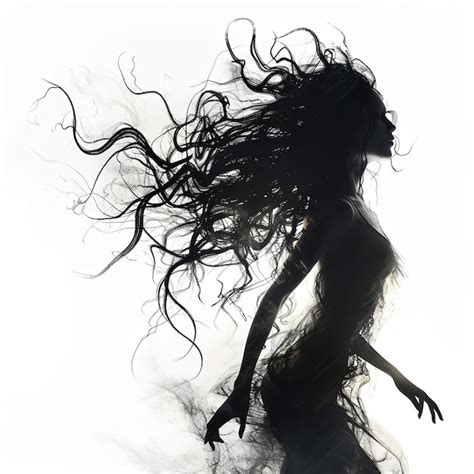 Beautiful Shadow Flare Shadow Nymph Isolated On White Background