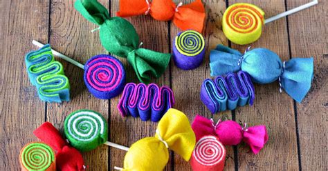 Colorful Felt Candy Garland